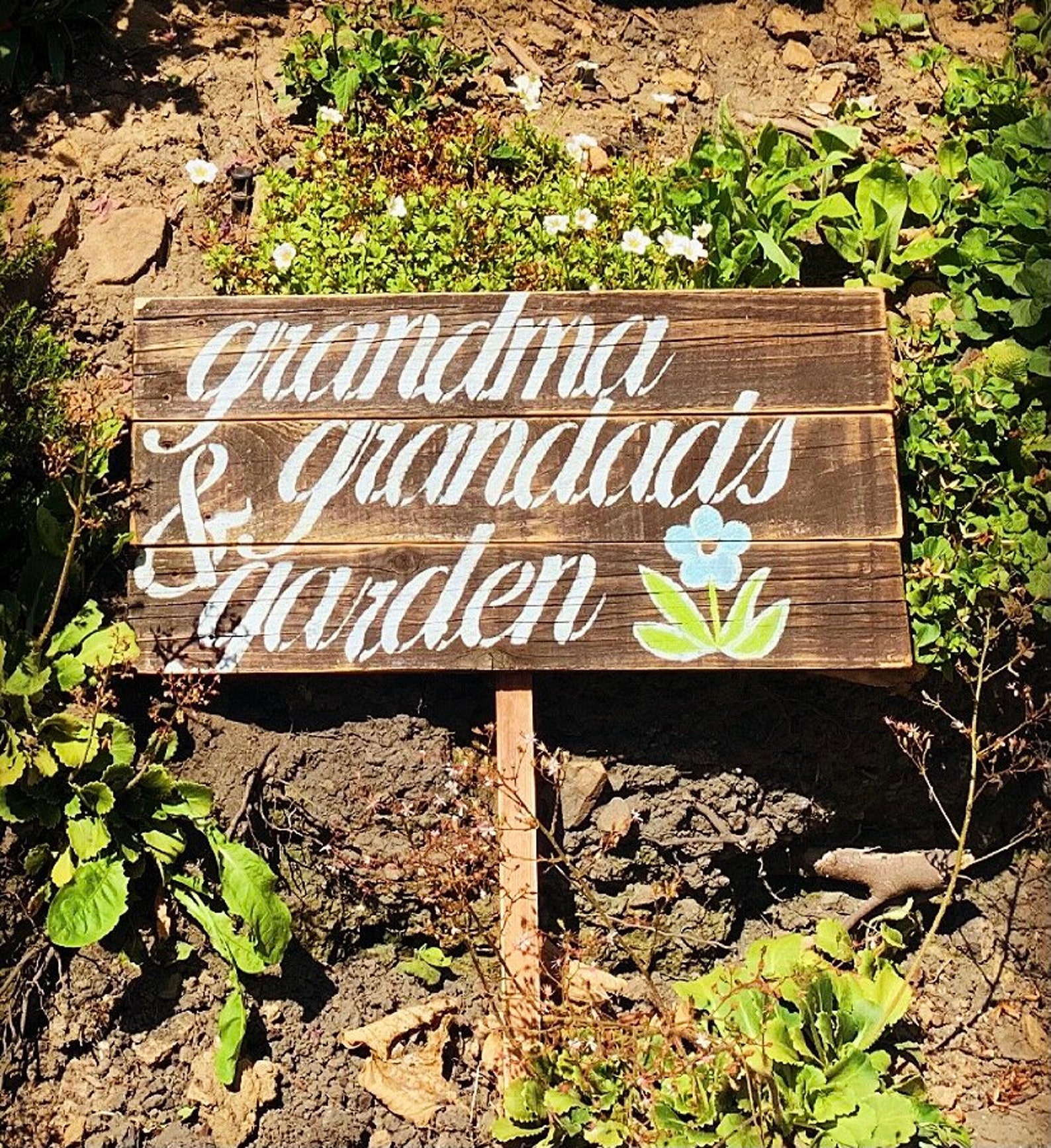 Rustic Garden Sign Personalised Garden Decor Rustic Garden - Etsy Ireland