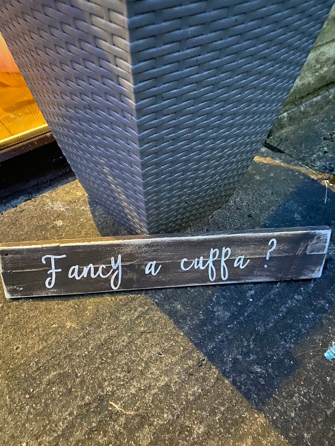 Fancy a Cuppa?, Wooden Sign, Kitchen Sign, Rustic Decor, Gift Idea ...