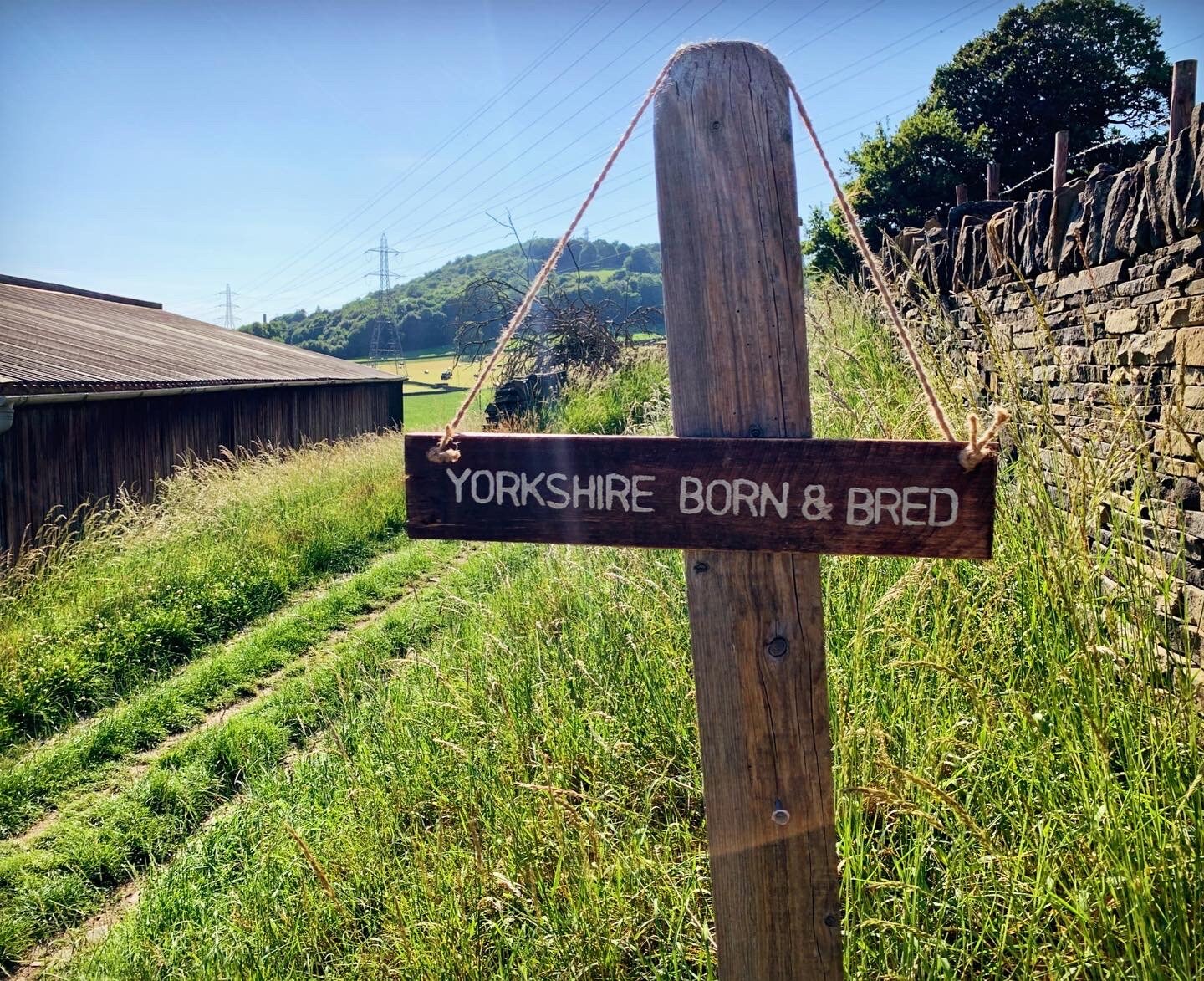 Yorkshire Born & Bred - Wooden Sign, Rustic Vibe, Size Large, Gift Idea ...
