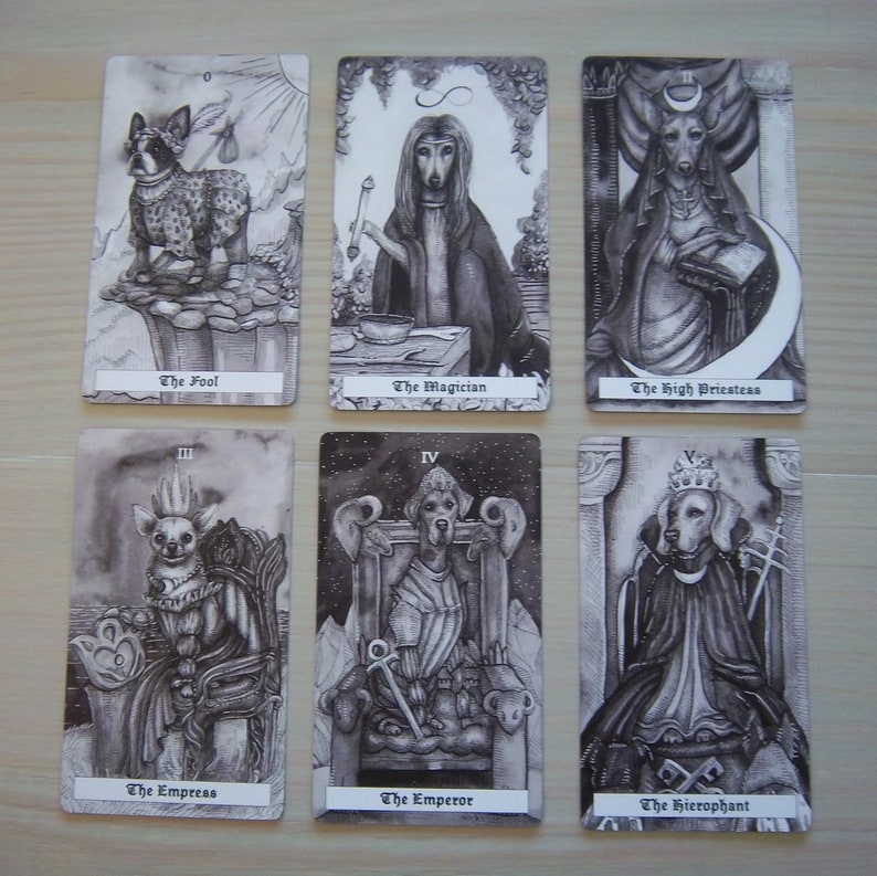 Canes Arcanae the Dog Tarot Deck W/ Guidebook by Taylor Byrn | Etsy