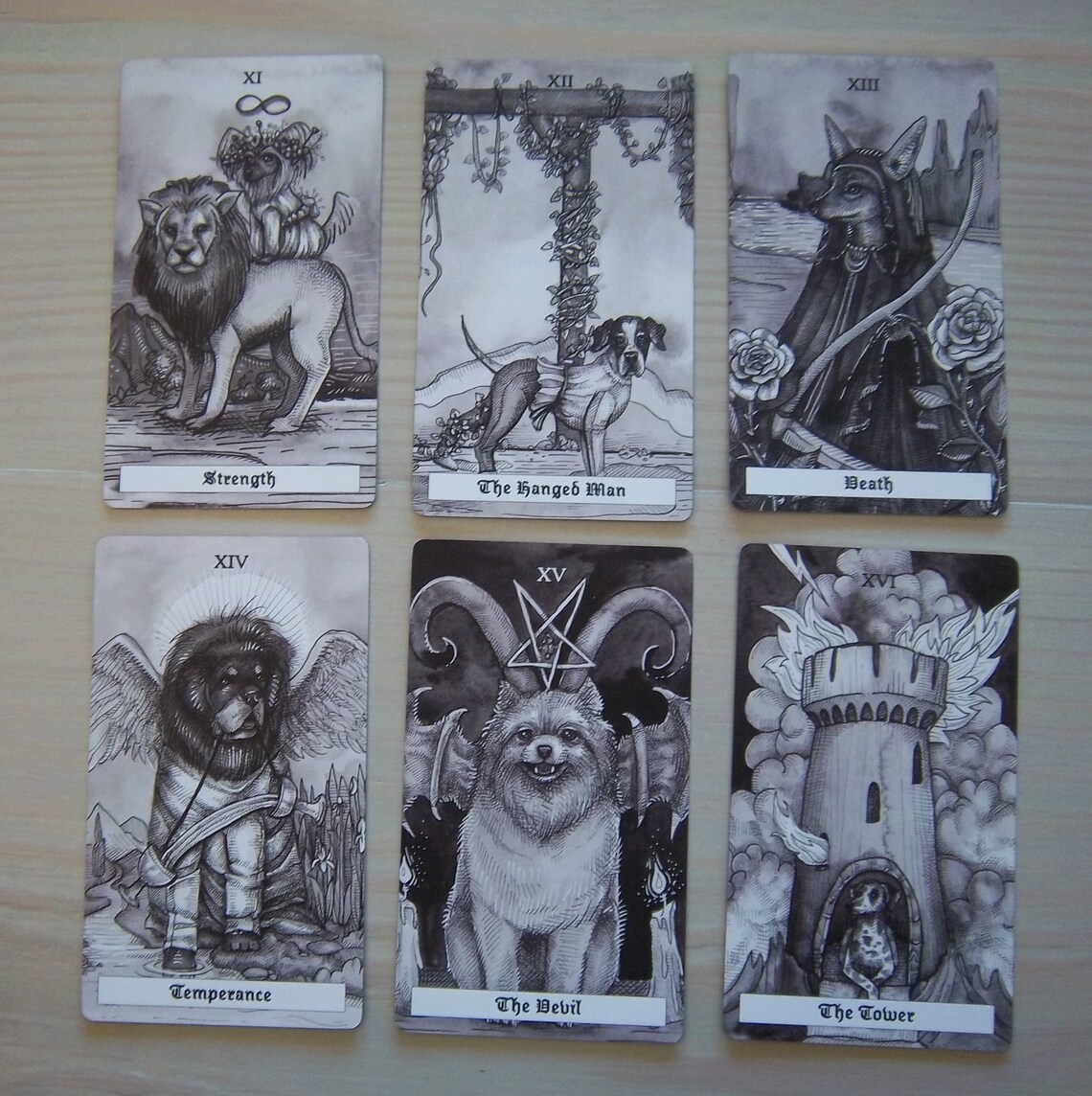 Canes Arcanae the Dog Tarot Deck W/ Guidebook by Taylor Byrn - Etsy