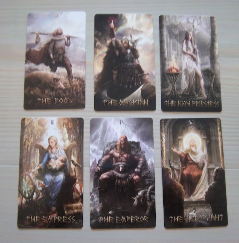 Runic Tarot Deck With Guidebook by Jack Sephiroth - Allen Dempster- New ...