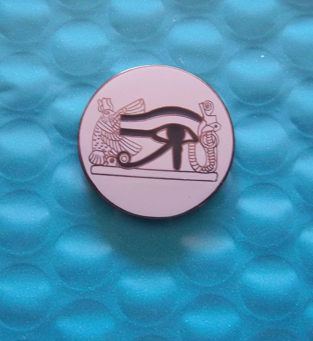 Egyptian Eye of Horus Pin for Collar, Lapel, Tie, Purse, Backpack, Coat ...