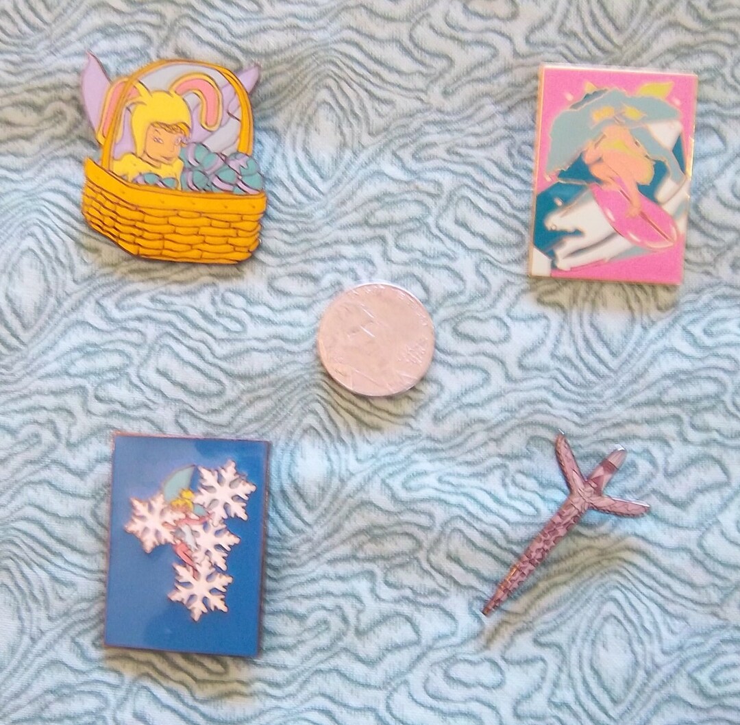 Tinkerbell Fantasy Pins Surfing, Easter Basket, Snowflakes, Dagger ...