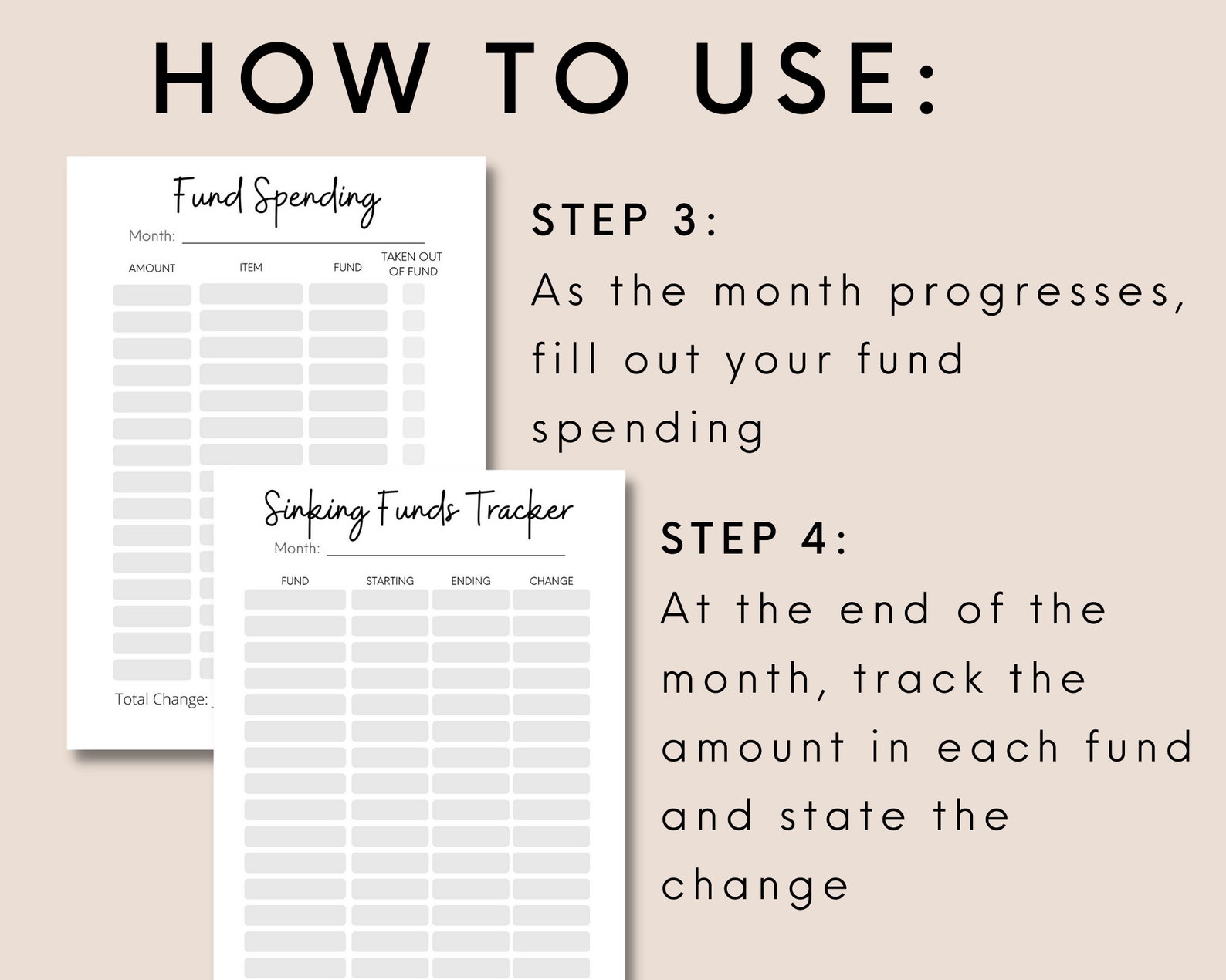 Sinking Funds Printable Monthly Sinking Funds Tracker - Etsy