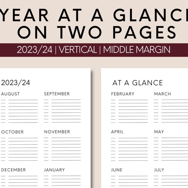 School Year Planner - Etsy