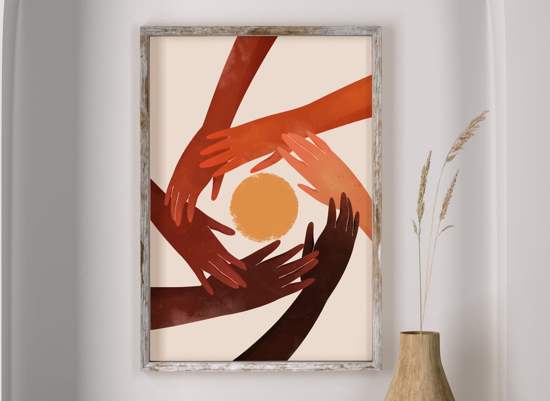 Diversity Wall Art, Racial Equality, Anti Racist, Inclusion Poster ...