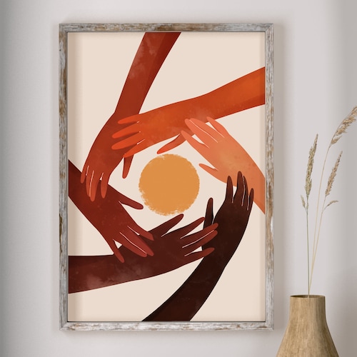 Diversity Wall Art Racial Equality Anti Racist Inclusion - Etsy