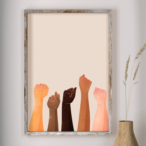 Anti Racist Printable Feminist Poster Printable Wall Art - Etsy