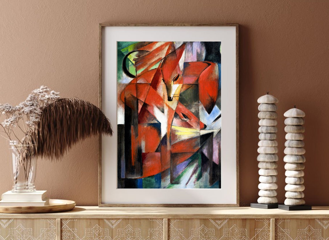 The Foxes, Fox Poster, Fox Paintings, Franz Marc, Fox Wall Art ...