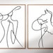 Line Art Woman Body Abstract Woman Body Line Female Body - Etsy
