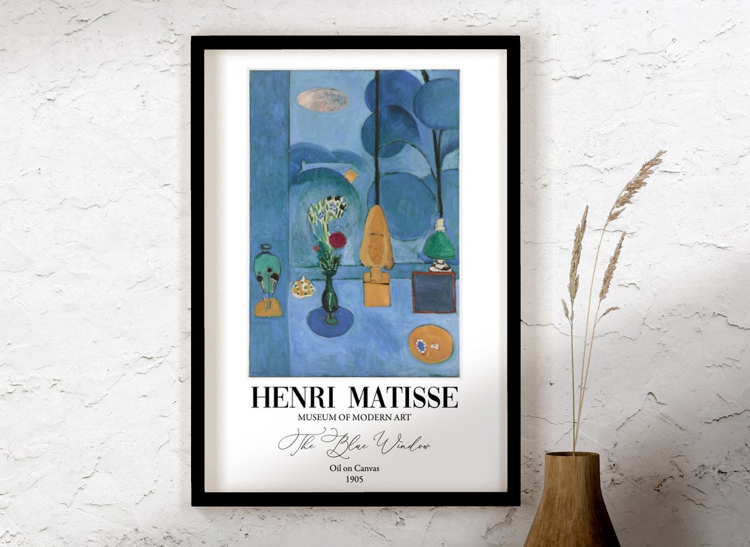 Henri Matisse Poster, Blue Window Matisse Printable, Wall Decor ...