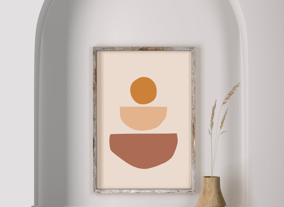 Boho Art Set of 3 Prints Boho Wall Art Abstract Gallery Wall | Etsy