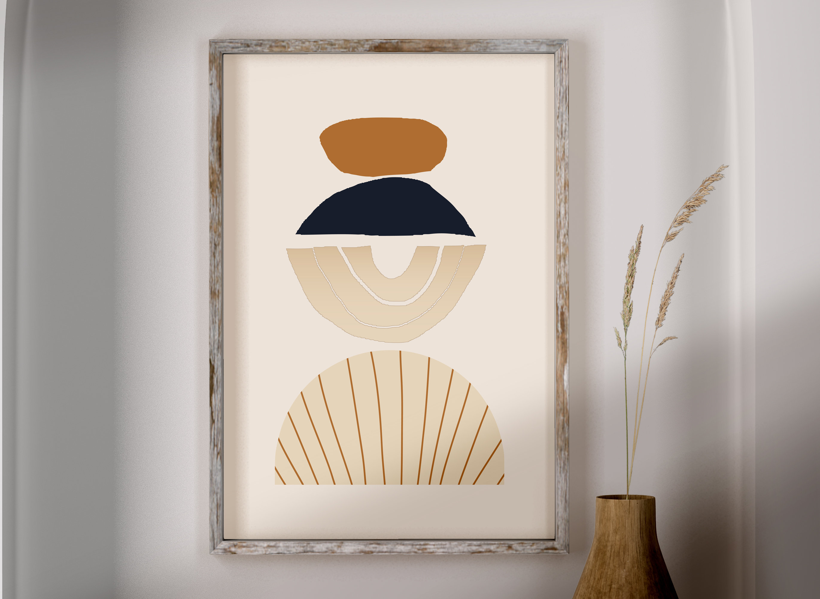 Mid Century Modern Wall Decor Printable Abstract Wall Art | Etsy