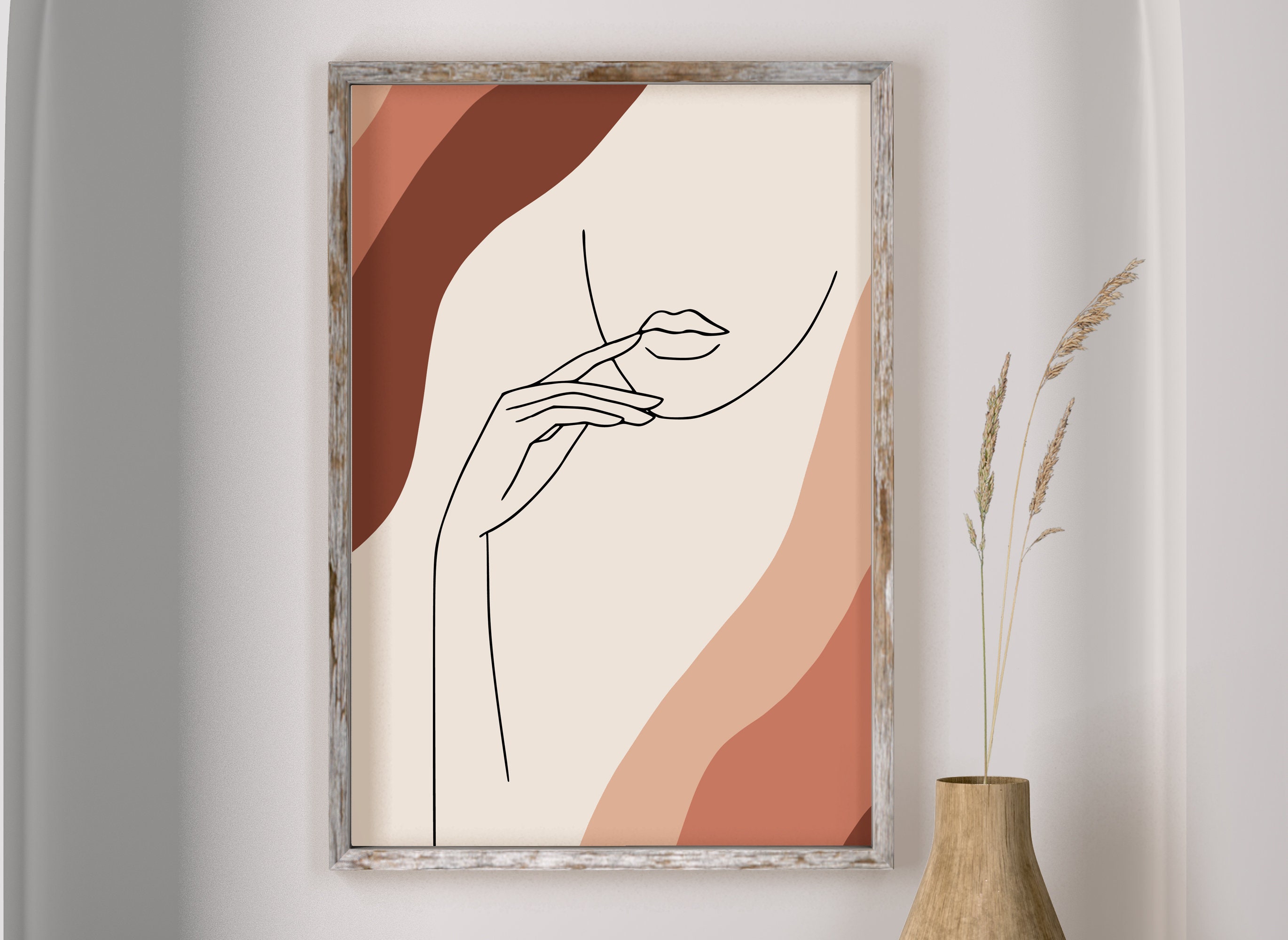 Woman Line Drawing Line Art Woman Print Minimal Woman Line | Etsy