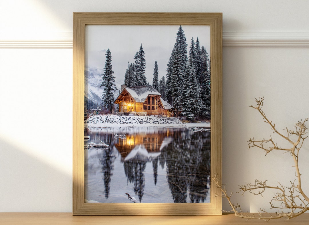 Snow Landscape Art, Winter Photography Wall Art, Christmas Wall Decor ...