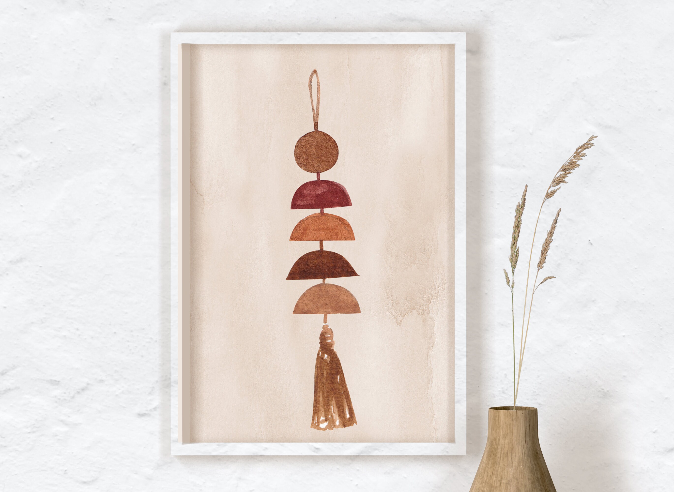 Wall Art Set of 5 House Plants Terracotta Prints DIY Wall - Etsy