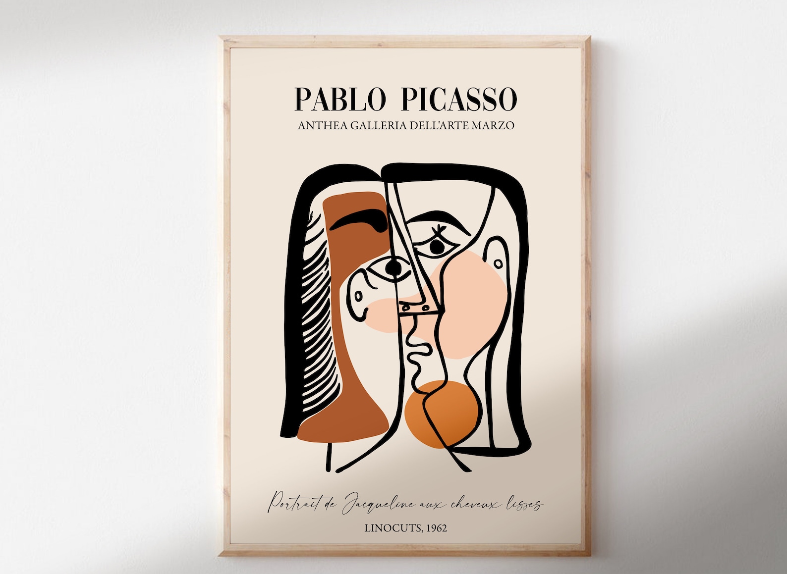 Picasso Wall Art Set of 2, Picasso Printable, Abstract Face, Boho Wall ...