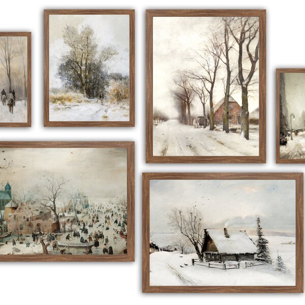 Winter Set 6 Poster - Etsy