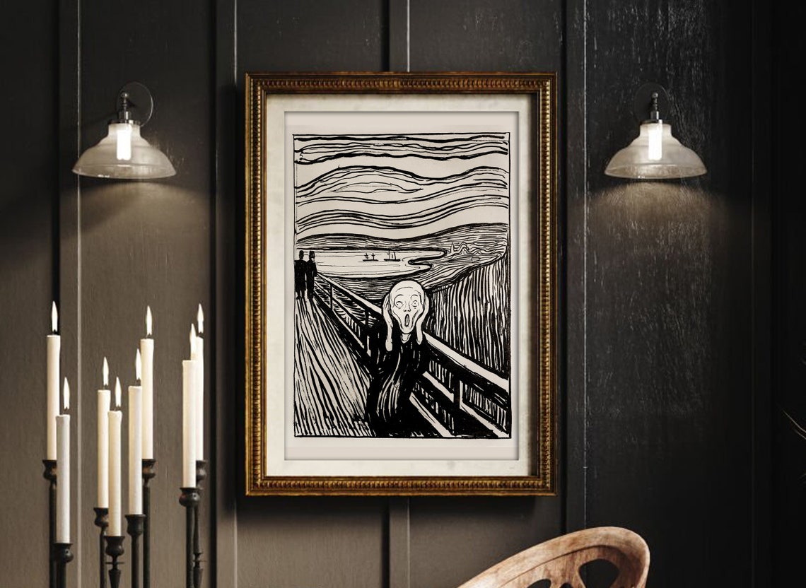 Edvard Munch the Scream Printable Munch Famous Paintings - Etsy