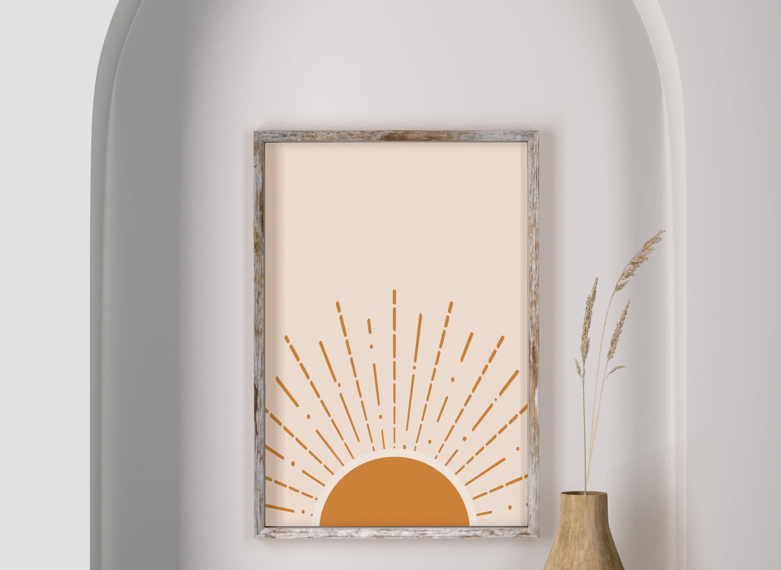 Boho Art Set of 3 Prints Boho Wall Art Abstract Gallery Wall | Etsy