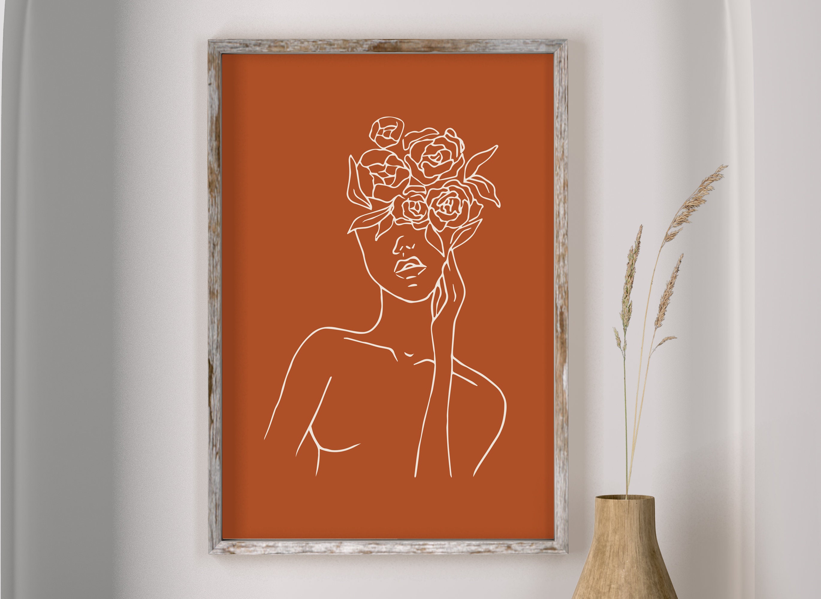 Wall Art Set of 5 Abstract Boho Art Set of 5 Prints Bundle | Etsy