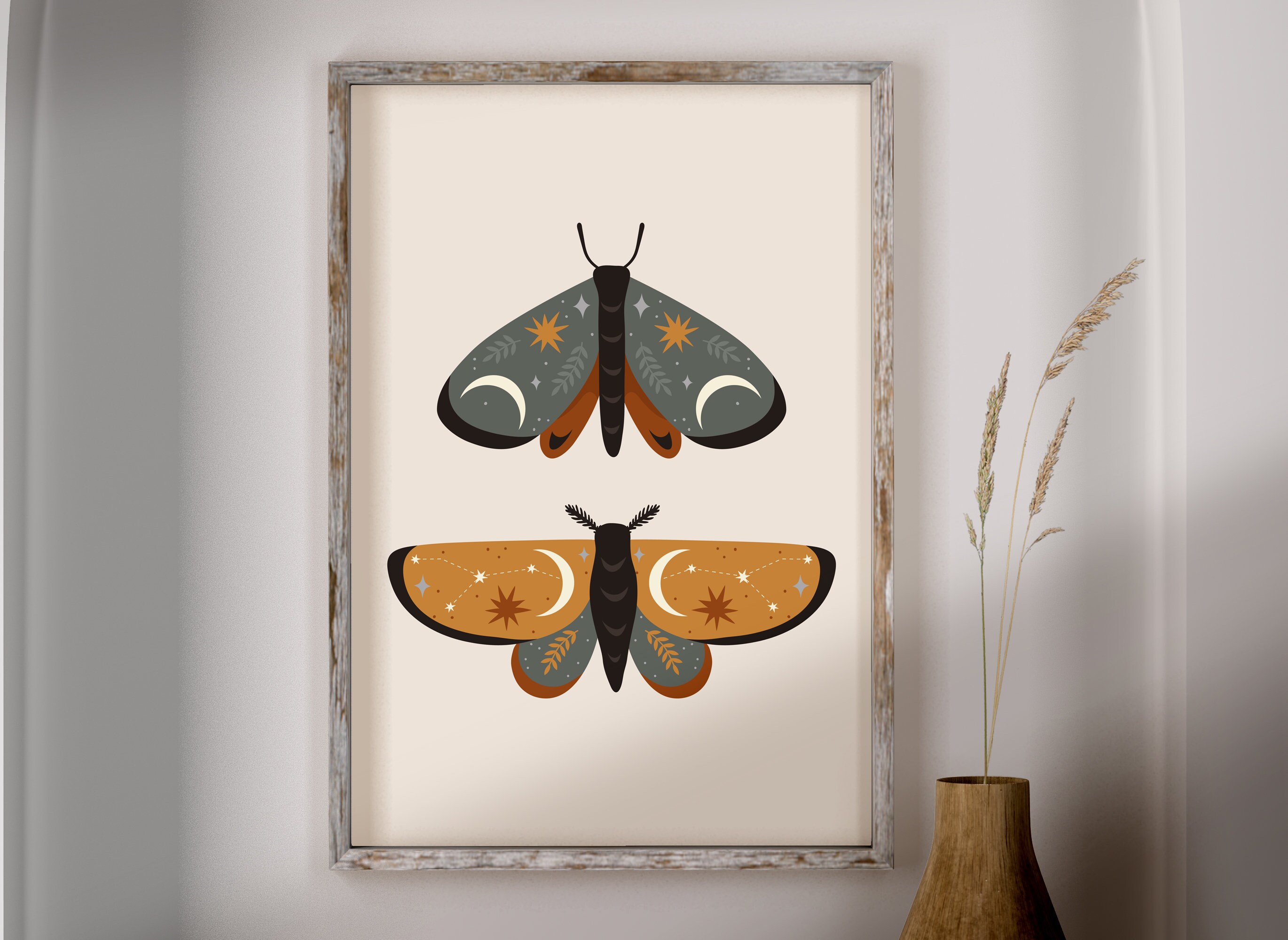 Boho Butterfly Wall Decor Printable Butterfly Wall Art - Etsy