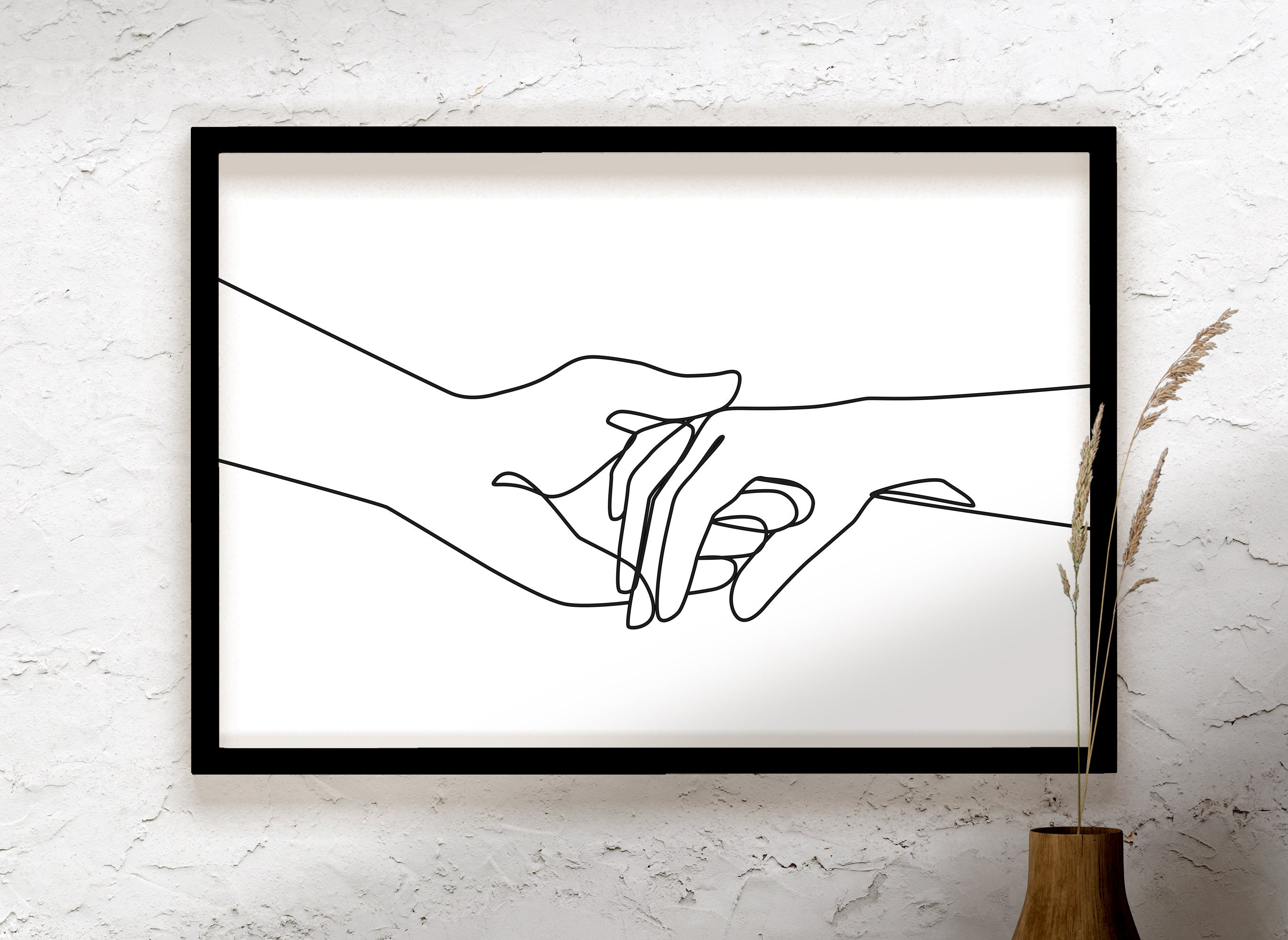 Bedroom Wall Art Set of 6 Couple Line Art Minimal Bedroom - Etsy