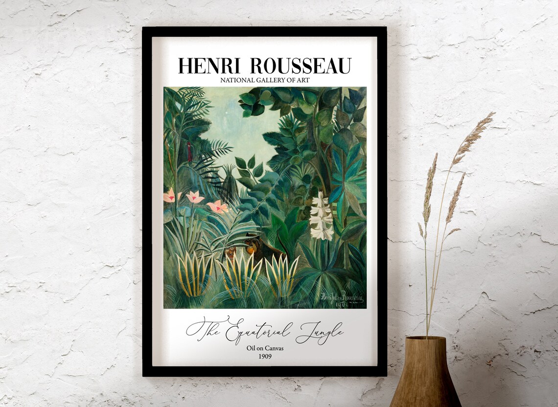 Famous Paintings Printable, Famous Posters, Rousseau Art, Tropical Wall ...