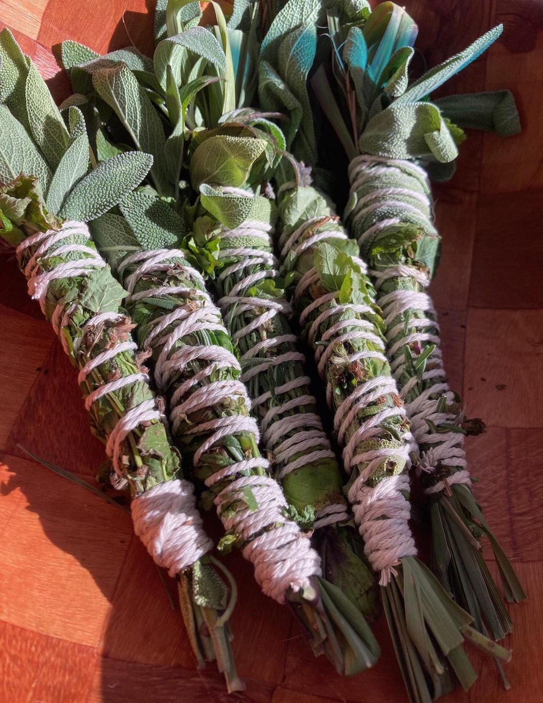 Homegrown Herb Bundle for Herbal Tea or Smudge Stick Ritual Cleansing ...