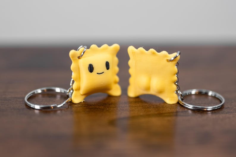Cute Ravioli Guy With Butt Cheeks Keychain - Etsy