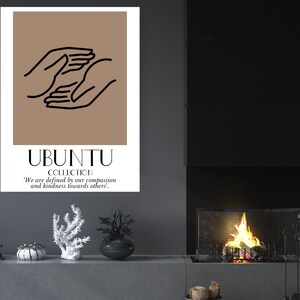 African Art Print UBUNTU: I Am Because We Are Africa Quote - Etsy