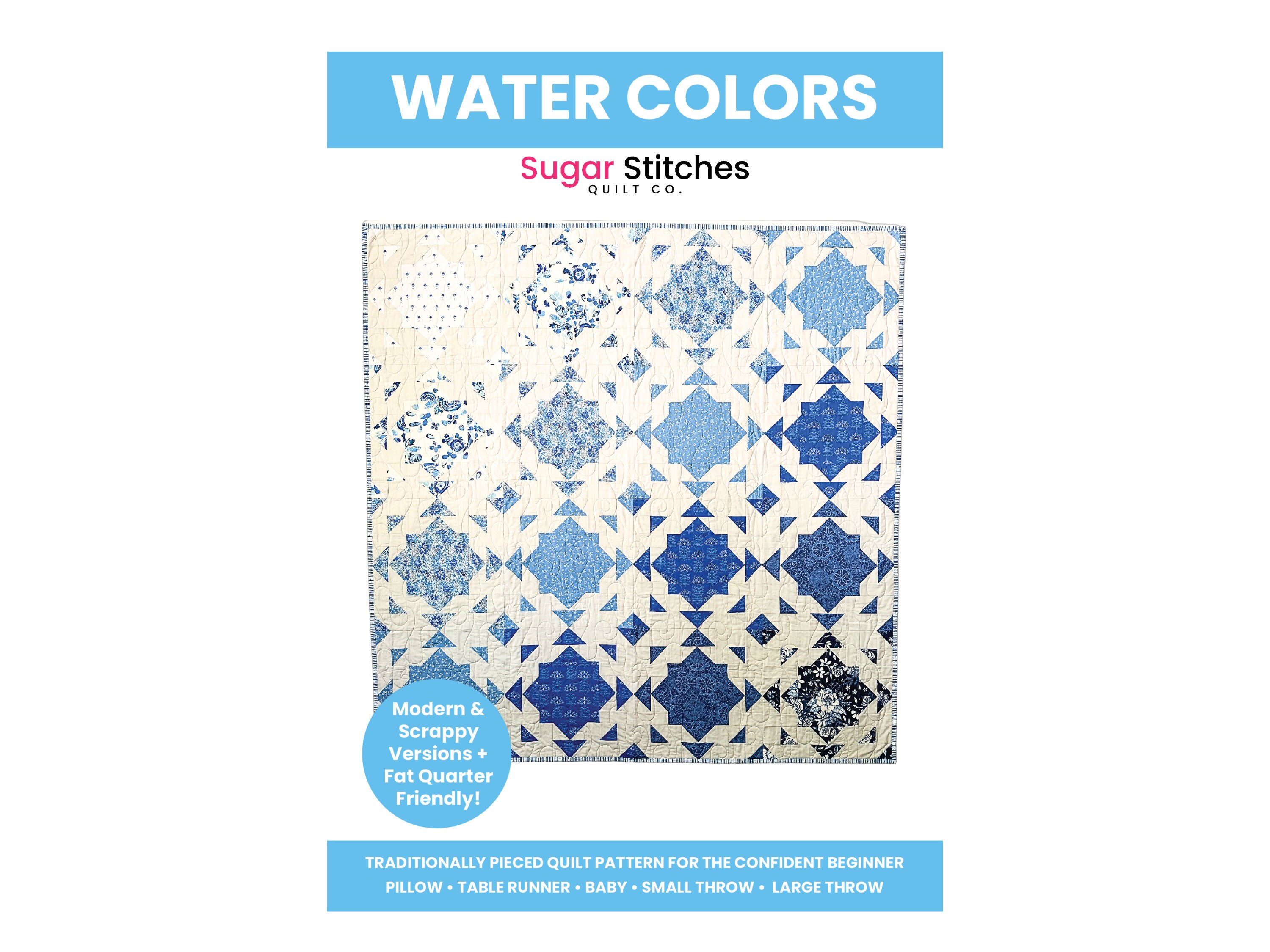 Water Colors Quilt Pattern - PDF Version - Published in APQ Magazine ...