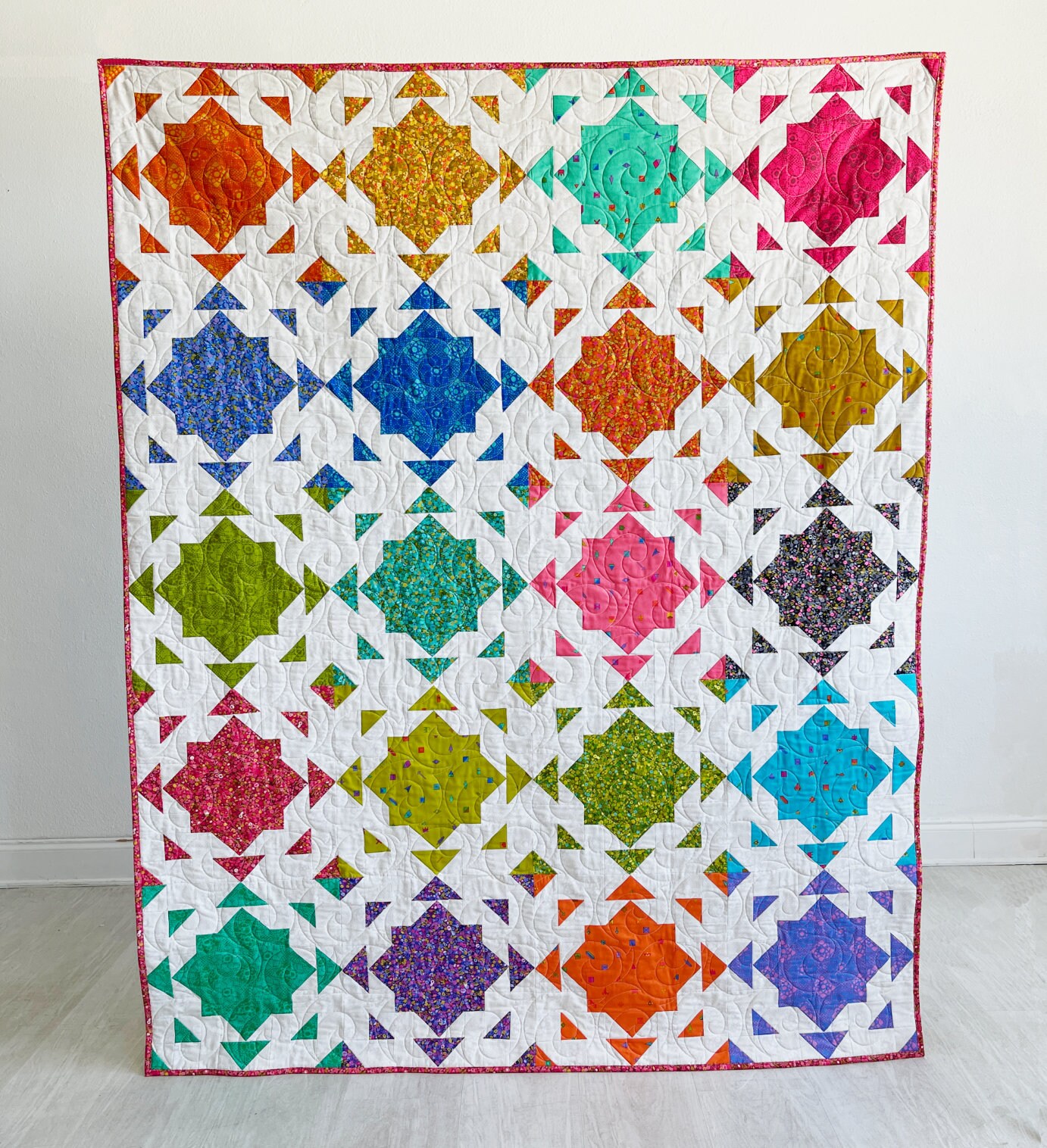 Water Colors Quilt Pattern PDF Version Published in APQ Magazine Flying ...