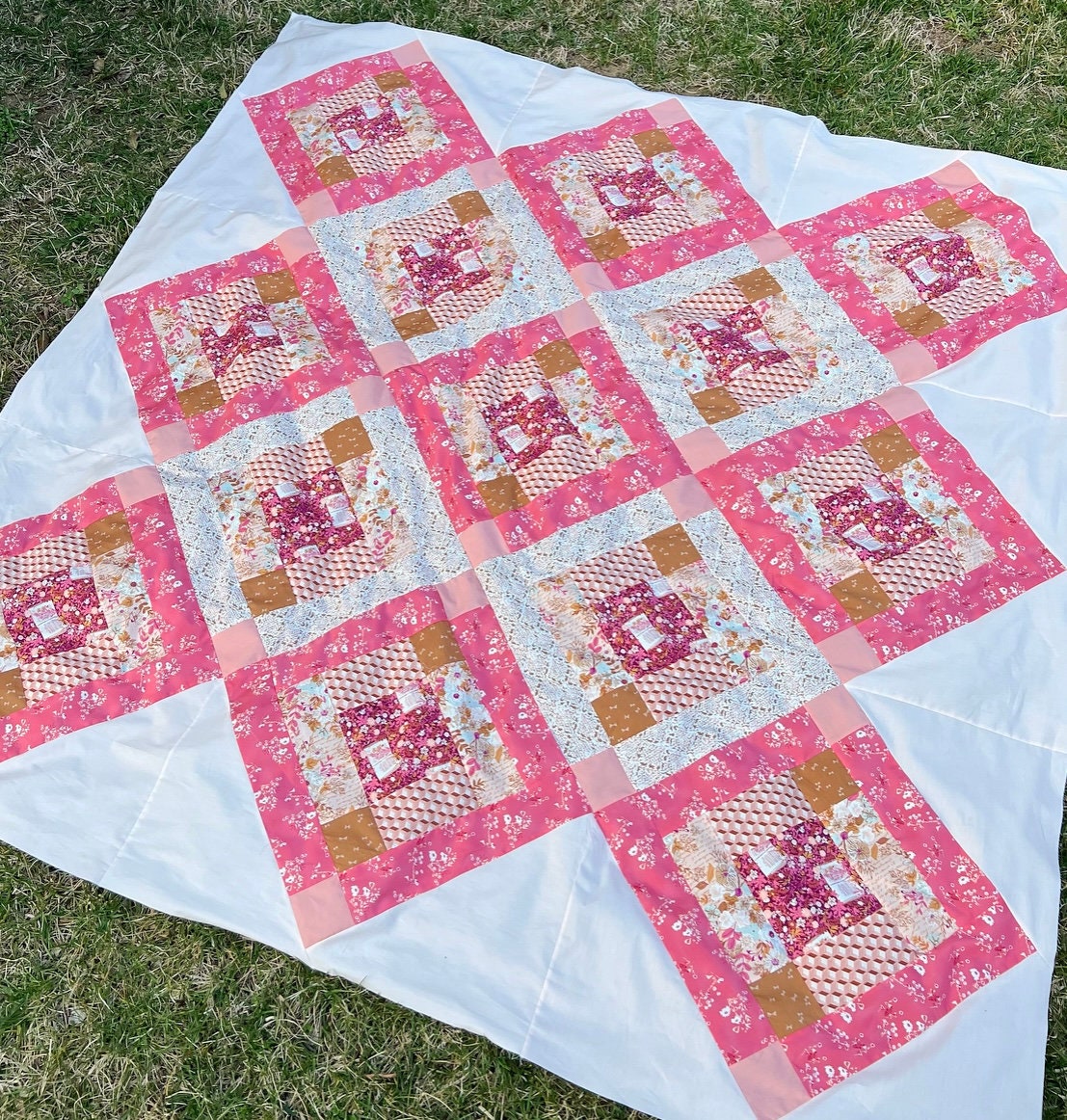 Summer Sherbet Quilt Pattern PDF Version Easy on Point Quilt Advanced ...