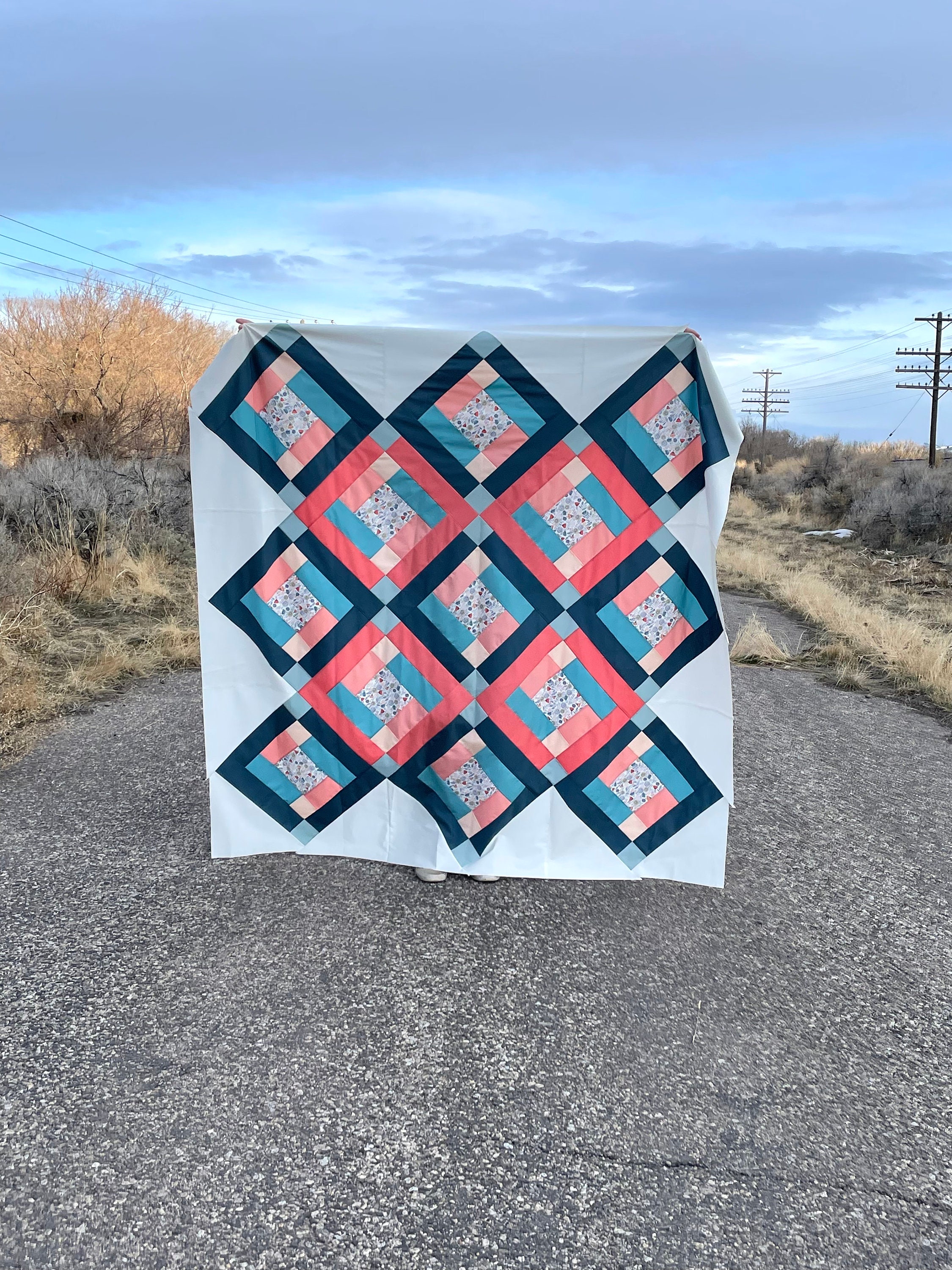 Summer Sherbet Quilt Pattern PDF Version Easy on Point Quilt Advanced ...