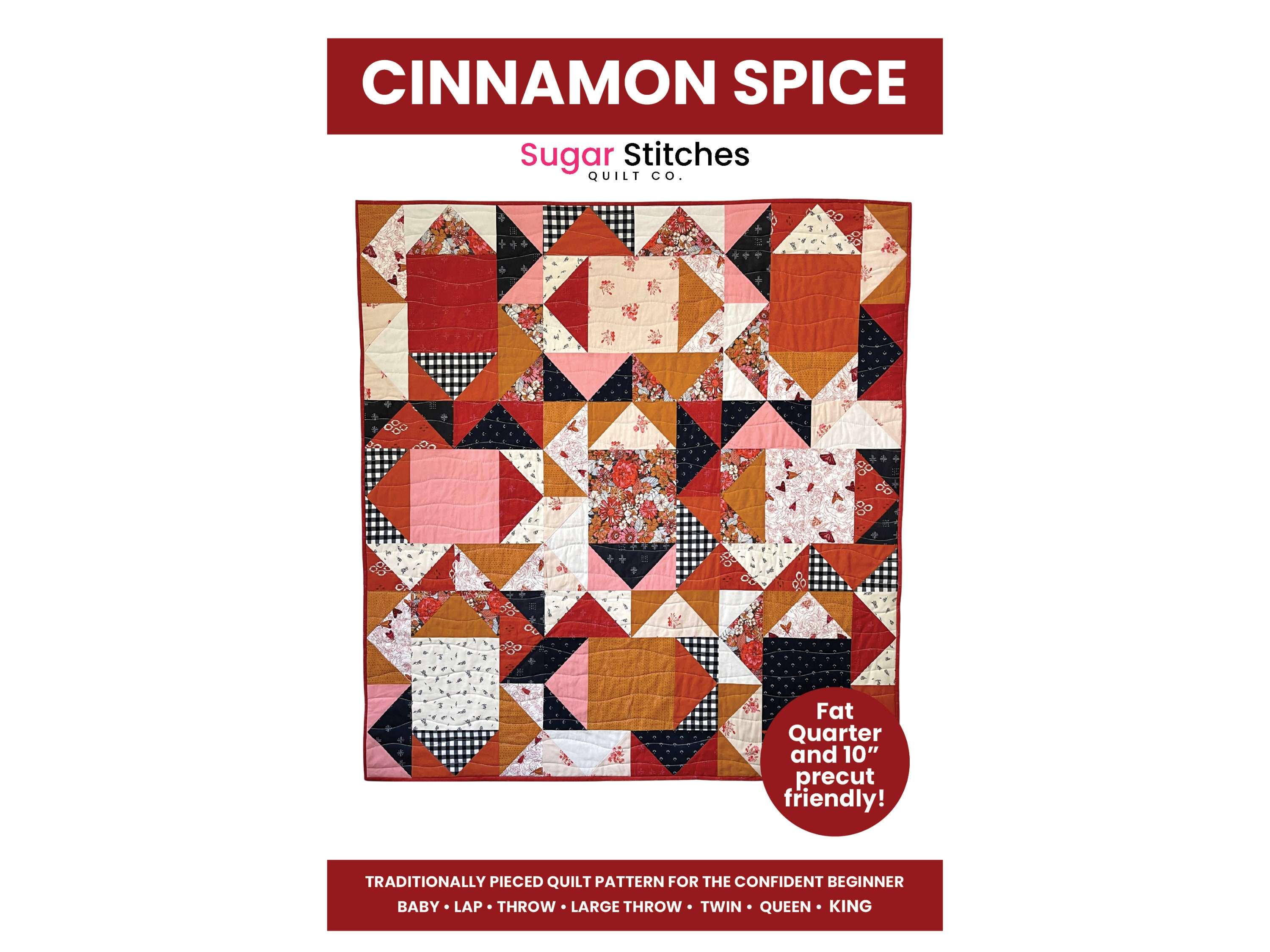 Cinnamon Spice Quilt Pattern PDF Pattern Beginner Pattern, Flying Geese ...