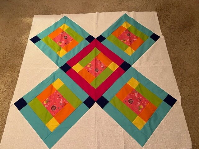 Summer Sherbet Quilt Pattern PDF Version Easy on Point Quilt Advanced ...