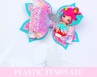 Plastic Hair Bow Template 5 Sizes Hair Bow Template Hair - Etsy