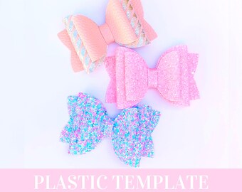 Plastic Hair Bow Template 5 Sizes Hair Bow Template Hair - Etsy