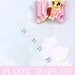Easter Bunny Snap Clip SVG Template Easter Snap Clip SVG Digital ...