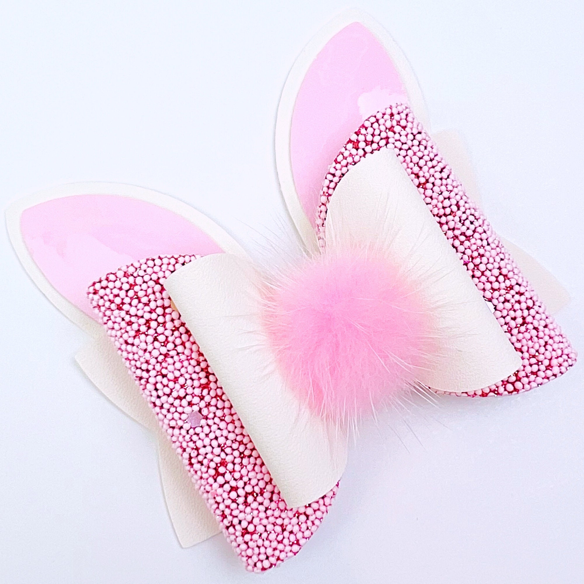 Bunny Hair Bow Template SVG - Easter Hair Bow SVG, PDF - Digital ...