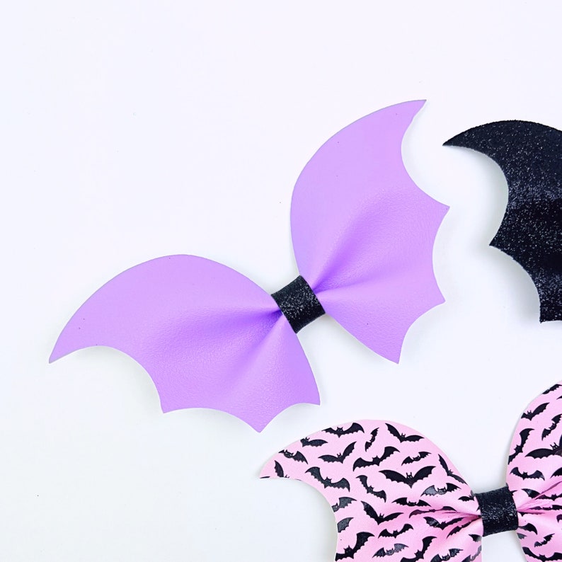 Pinch Bat Hair Bow Template SVG - Halloween Hair Bow SVG, PDF - Digital ...