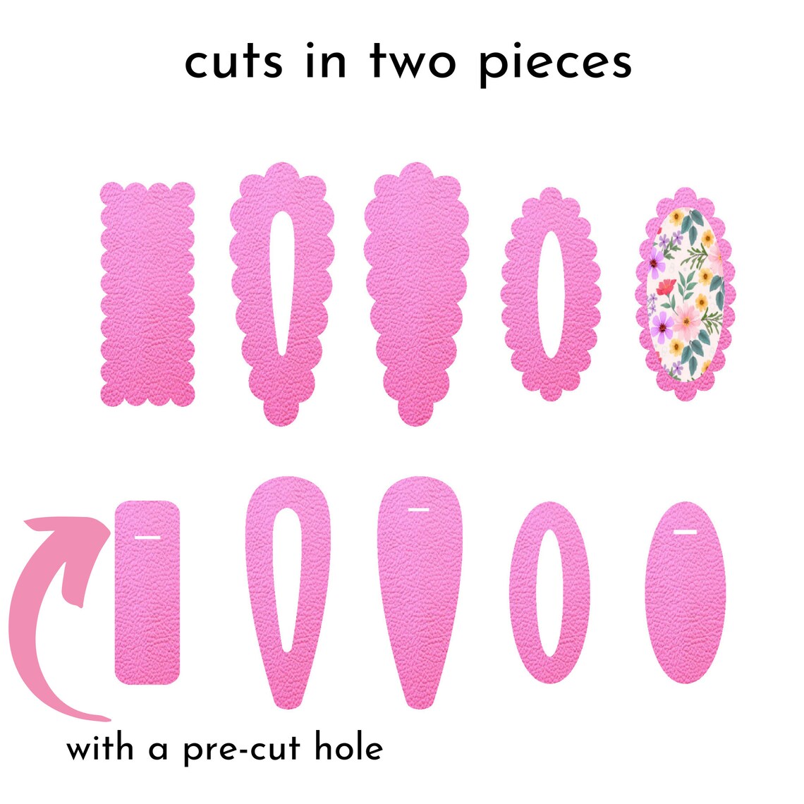 Snap Clip Bundle SVG Scalloped Snap Clip SVG PDF Digital - Etsy