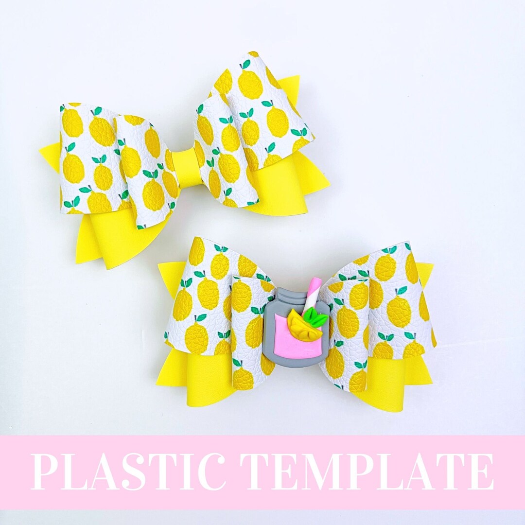 Bow 128 Plastic Hair Bow Template 4 Sizes Hair Bow Template Hair Bow ...