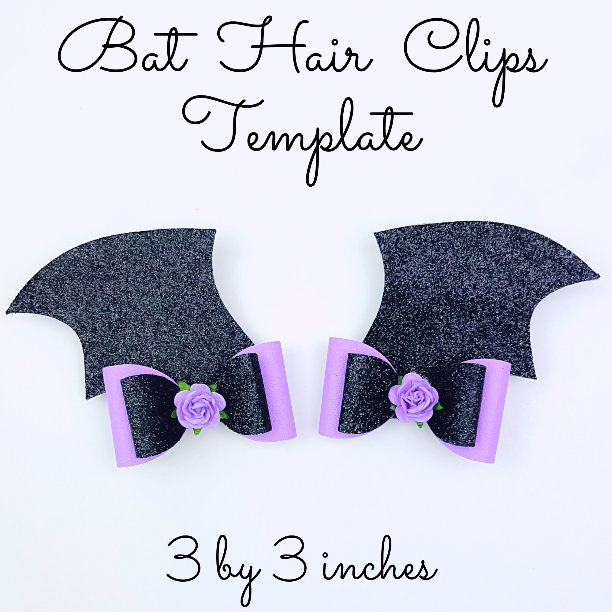 Bat Wings Hair Clips SVG - Halloween Hair Clip SVG, PDF - Digital ...