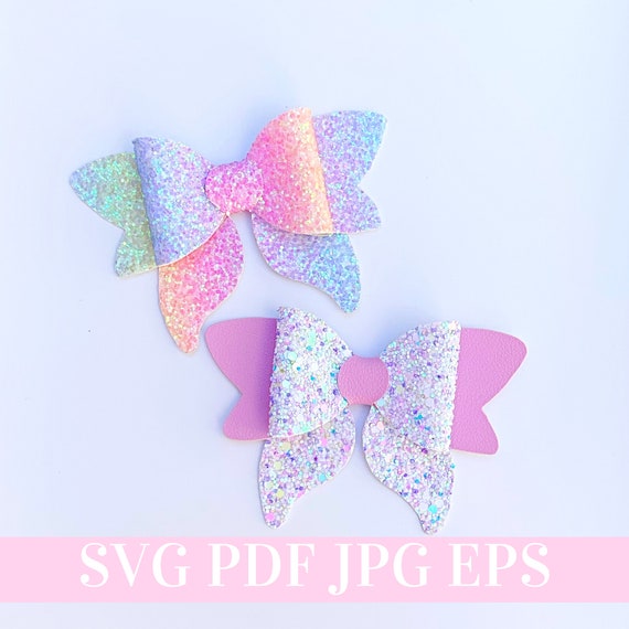 Hair Bow Template SVG Hair Bow SVG PDF Digital Template | Etsy