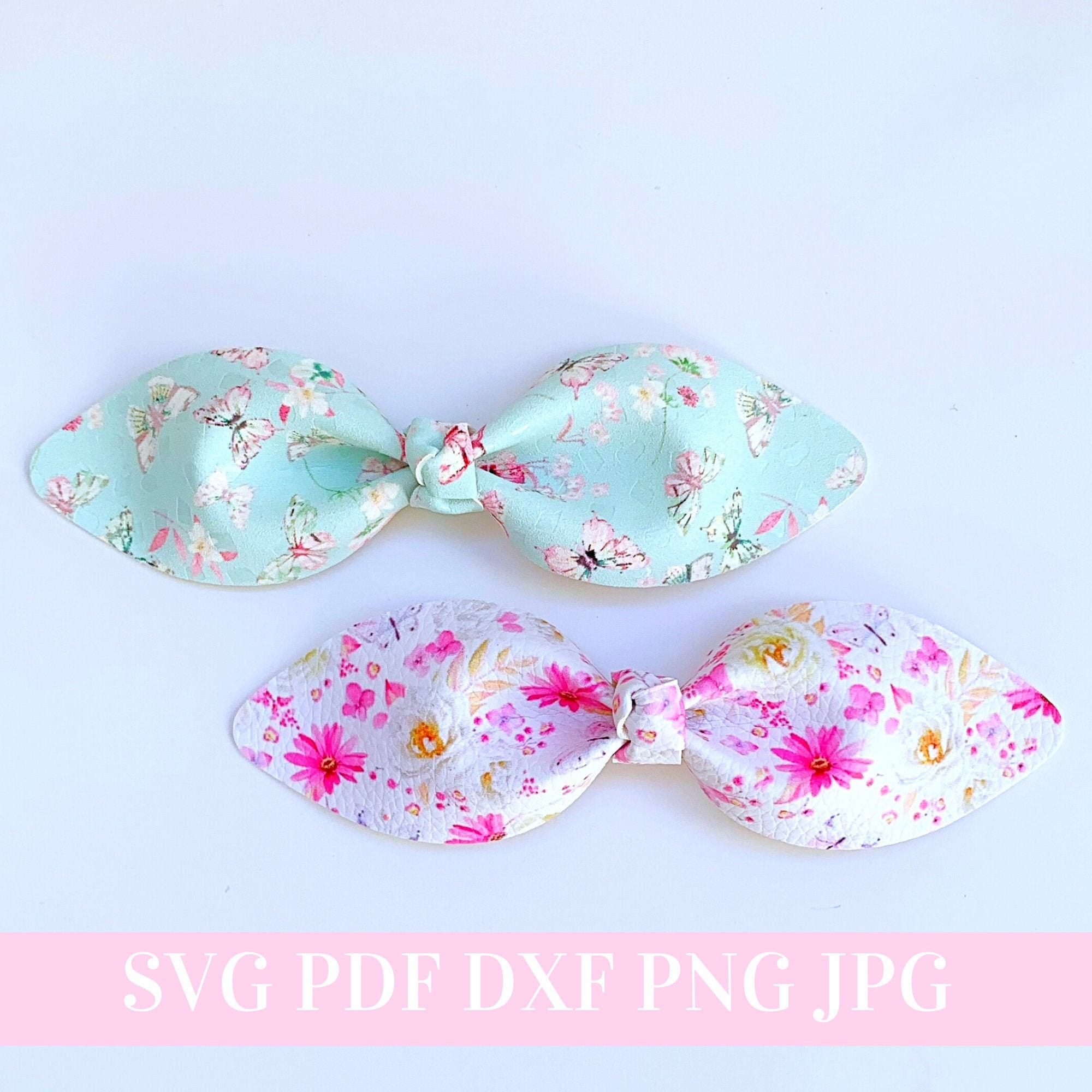 Pinched Hair Bow Template SVG Knot Hair Bow SVG PDF - Etsy UK