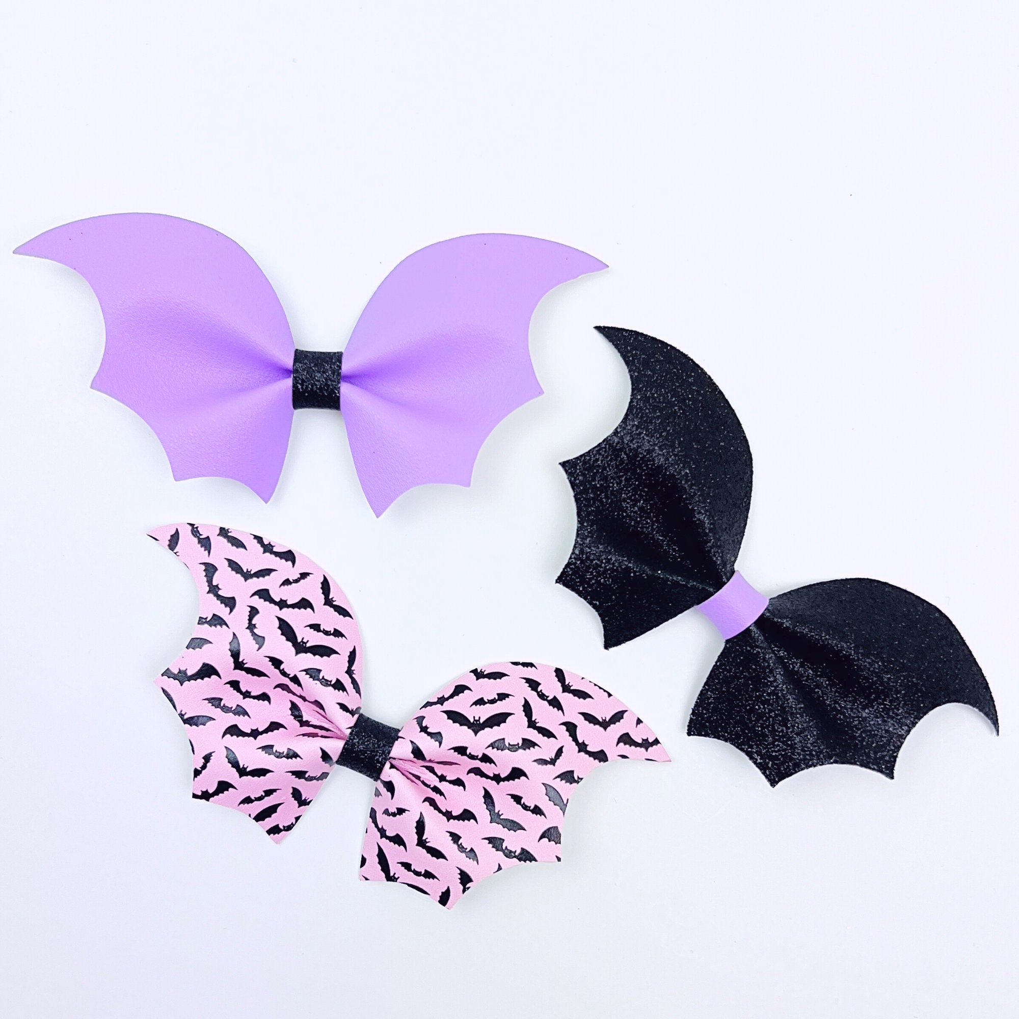 Pinch Bat Hair Bow Template SVG Halloween Hair Bow SVG PDF - Etsy