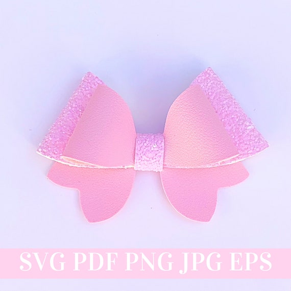 Hair Bow Template SVG Hair Bow SVG PDF Digital Template | Etsy